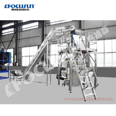 China Fully-automatic Ice Bagging Machine for Construction Works L6000mm X W2200mm X H7075mm for sale