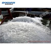 China 5 Ton Fresh Water Flake Ice Machine with Big Ice Size 40*40mm and PLC Core Components for sale