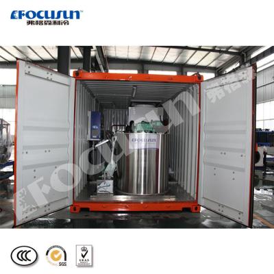 China Industrial Cooling Solution 10T/Day Containerized Flake Ice Machine with Air Cooling for sale