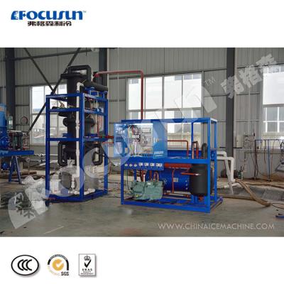 China 10 Tons Water-Cooled Tube Ice Making Machine with in Need of R404a/R22 Refrigerant for sale