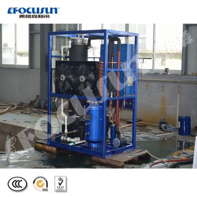 China Bitzer Compressor 1T Industrial Tube Ice Machine for Your Business at Focusun for sale