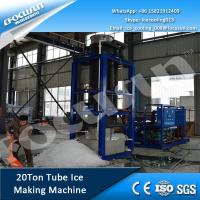 China FOCUSUN 15KW PLC Controlled 3T 5T 10T 20T 25T Tube Ice Machine for Ice Production for sale