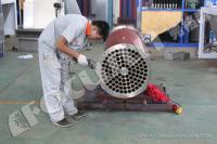 China Blue Painting NICE Tube Ice Making Machine Evaporator Compact for sale