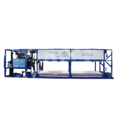 China Bitzer Compressor Focusun 15T Containerized Block Ice Machine with Automatic Control System for sale