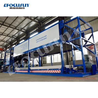 China Blue Color PLC Controlled Industrial Automatic Block Ice Making Machine with Excellent for sale