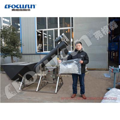 China 300 KG Capacity Semi-automatic Plastic Ice Bag Electric Ice Packer Easy to Operate for sale