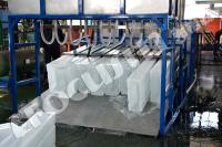 China Energy-saving Stainless Steel Brine System Block Ice Machine with R404a Refrigerant for sale