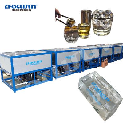 China 1-5T Capacity Clear Block Ice Maker for Cocktail 60 Hours Production Time FICB-2PCS for sale