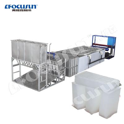 China Long Service Life Block Ice Maker with Brine System and Ice Crusher 5000 kilos per Day for sale