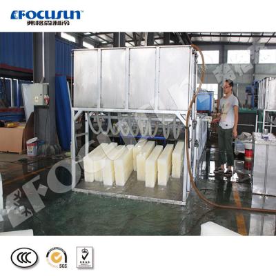 China Motor-driven 10 ton FIB-WHB Brine Cooling Block Ice Machine for Water-Cooling System for sale