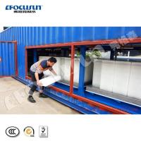 China 40ft Containerized 20TPD Block Ice Machine with 2.7kw 124.3kw Power 11800*2300*1900mm for sale
