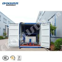 China 40ft Containerized 20TPD Block Ice Machine with 2.7kw 124.3kw Power 11800*2300*1900mm for sale