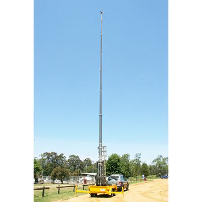 China 30m Height 30kg payloads Lockable Pneumatic Telescopic Mast for sale