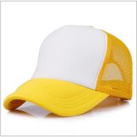 China Polyester Sports Trucker Cap Embroidered 5 Panel Hat Curved Brim for sale