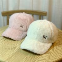 China Embroidered Rabbit Hair Hat Keep Head Warm In Winter Washable for sale