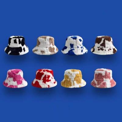 China Cow Pattern Lamb Hat  For Winter Custom Brand Service Accepted for sale