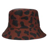China Cow Pattern Fisherman Bucket Hat Multi Color Wear Resistant Sun Protection for sale