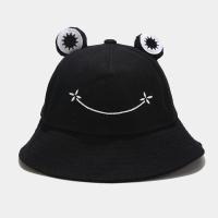 China Cute Frog Pattern Children Fisherman Style Cap Comfortable Washable for sale
