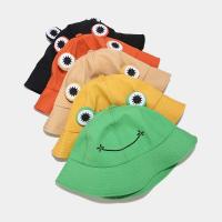 China Cute Frog Pattern Children Fisherman Style Cap Comfortable Washable for sale