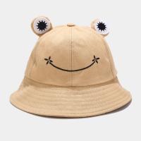 China Cute Frog Pattern Children Fisherman Style Cap Comfortable Washable for sale