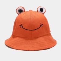 China Cute Frog Pattern Children Fisherman Style Cap Comfortable Washable for sale