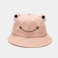 China Cute Frog Pattern Children Fisherman Style Cap Comfortable Washable for sale