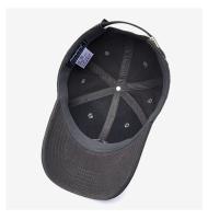 China Curved Cotton Baseball Cap With Delicate Embroidery And Metal Back Closure for sale