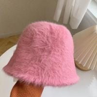 China Women Winter Rabbit Hair Hat Washable Custom Service Accepted for sale