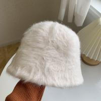 China Women Winter Rabbit Hair Hat Washable Custom Service Accepted for sale