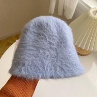 China Women Winter Rabbit Hair Hat Washable Custom Service Accepted for sale