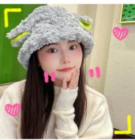 China Women Cute Faux Rabbit Fur Hat Multiple Color With Ears for sale