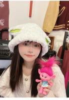 China Women Cute Faux Rabbit Fur Hat Multiple Color With Ears for sale