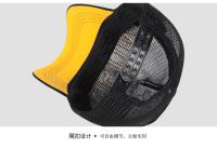 China Multi Color Poly Mesh Baseball Caps with Plastic Button Closure for sale
