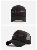 China Black Sports Trucker Cap Breathable  Wear Resistant For Truck Driver for sale