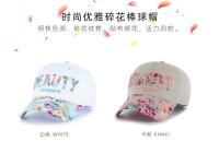 China Decorative Women Baseball Cap Prevent Sand With Metal Back Closure for sale