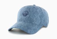 China Summer Breathable Blue Baseball Cap With Curved Brim for sale