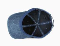 China Summer Breathable Blue Baseball Cap With Curved Brim for sale