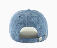 China Summer Breathable Blue Baseball Cap With Curved Brim for sale