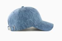 China Summer Breathable Blue Baseball Cap With Curved Brim for sale