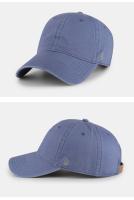 China Adult Cotton Baseball Cap Metal Back Closure  Baseball Hat for sale