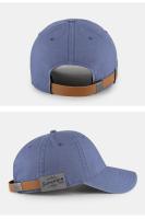 China Adult Cotton Baseball Cap Metal Back Closure  Baseball Hat for sale