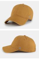 China Adult Cotton Baseball Cap Metal Back Closure  Baseball Hat for sale