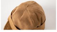 China Bear Pattern Rabbit Hair Hat Brown Color For Women And Men for sale