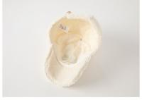 China Cream Color Faux Rabbit Fur Hat  Embroidered Winter Baseball Cap for sale