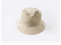 China Bear Pattern Fisherman Hat Blue Or White Color Outdoor Fisherman Style Hat for sale