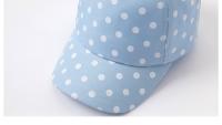 China Light Blue Baseball Cap With Dot Pattern And Bow Tie On Top for sale