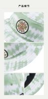 China Adult Lamb Bucket Hat White And Green With Beautiful Pattern for sale