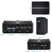 China Fanless Industrial Desktop Mini Computers PC J4125 N5105 8GB RAM for sale