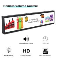 China Ultra Wide Stretched Bar LCD Display Wall Mount 19.5 Inch 24 Inch 35 Inch for sale
