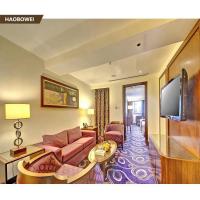 China Solid Hardwood Hotel Bedroom Suite Set 5 Star Hilton Furniture Package Custom for sale